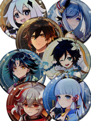 [Genshin Impact Merchandise] Genshin Character Double Flash Badge – Whotao
